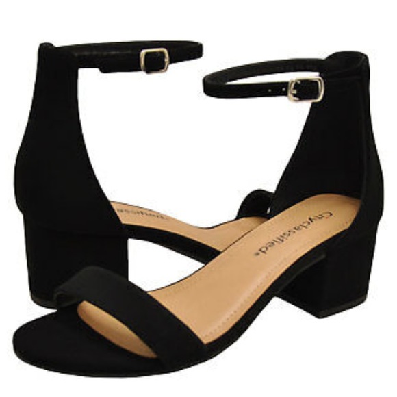 Cityclassified | Shoes | Weekend Basic Black Ankle Strap Low Heel ...